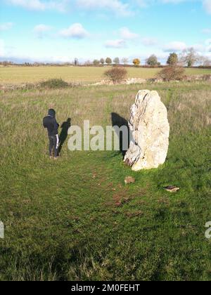 The Hawkstone neolithic ancient standing stone. Dean. Cotswolds ...