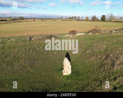 The Hawkstone neolithic ancient standing stone. Dean. Cotswolds ...
