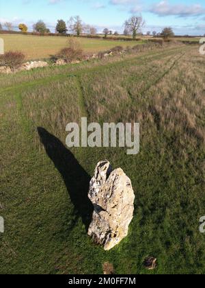 The Hawkstone neolithic ancient standing stone. Dean. Cotswolds ...