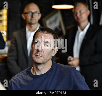 Matthew Benham at a press conference at FC Midtjylland to announce that ...