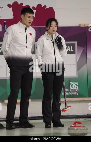 Dumfries, Scotland, 6 December 2022. Su Tingyu playing for China in the ...