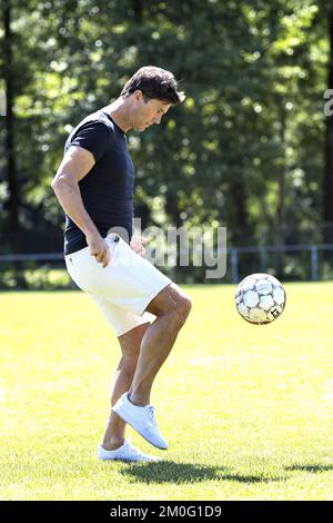 Soccer-player Michael Laudrup with his son Andreas Laudrup Stock Photo ...