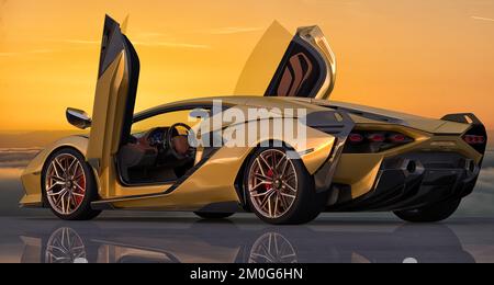 Sian FKP 37 is the first super sports car powered by a V12 engine and ...