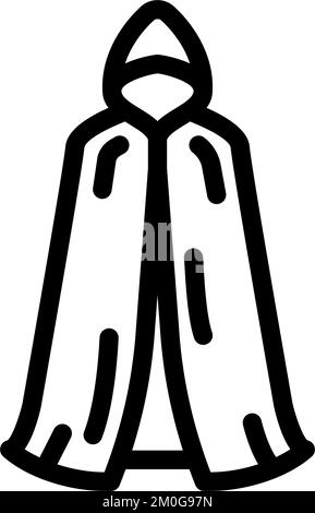 cloak outerwear female line icon vector illustration Stock Vector Image ...