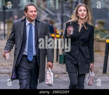Socialite James Stunt outside Leeds Cloth Hall Court during a break for ...