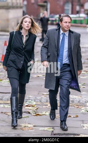 Socialite James Stunt outside Leeds Cloth Hall Court during a break for ...