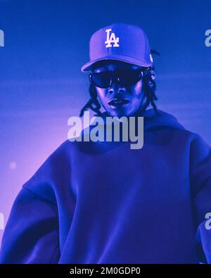 British rapper, singer and actress Little Simz performs live at ...