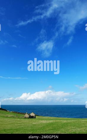 The medieval St. Helen's Oratory, Cape Cornwall, UK - John Gollop Stock ...