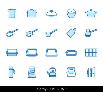 Grill with blue lid, illustration, vector on a white background Stock ...