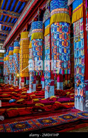 Inside the Drepung temple, Lhasa, Tibet, Asia Stock Photo - Alamy