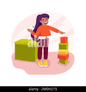 Comparing and counting objects isolated cartoon vector illustration ...