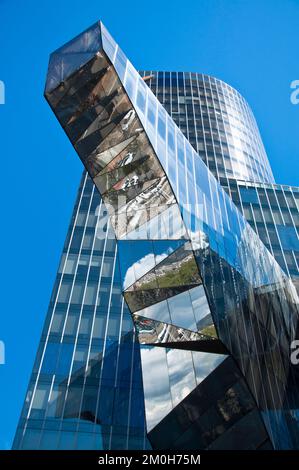 Gas Natural building designed by the architects Enric Miralles and ...