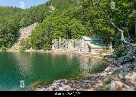 mariotti refuge and santo lake, berceto, italy Stock Photo - Alamy