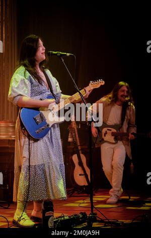 Lucy Dacus live in concert - Jacob Blizard (guitar) and Sarah Goldstone ...