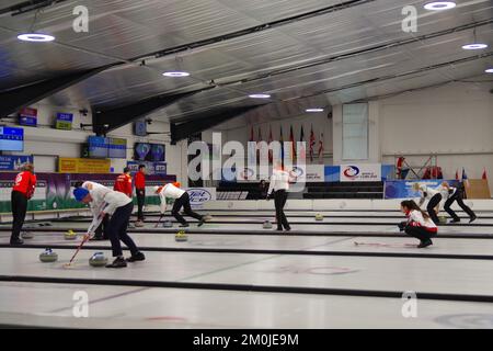 Dumfries, Scotland, 6 December 2022. The first stones being delivered ...