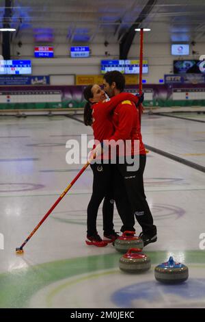 Dumfries, Scotland, 4 December 2022. Mikel Unanue playing for Spain in ...