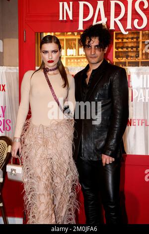 Camille Razat and Etienne Baret attend the "Emily In Paris" by Netflix ...