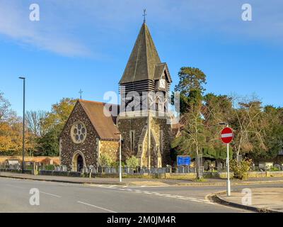 St Mary's Church on Bedfont Green, Bedfont, London Borough of Hounslow ...