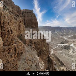 Masada is a fortification in Israel enclosing the ruins of the last ...