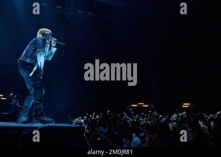 Salmo during the Italian singer Music Concert Salmo - Flop Tour on ...