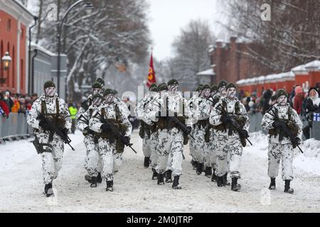 Hamina, Kymenlaakso, Finland. 6th Dec, 2022. The Finnish Defence Forces ...