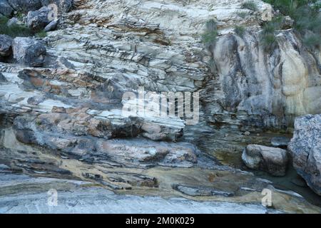 Turkey limestone oldest rocks texture close up in daytime outdoors ...