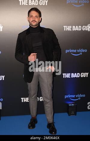Alessandro Lui attends the blu carpet of the Prime Video movie "The bad ...