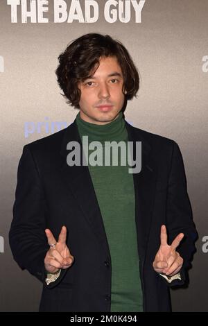 Guglielmo Poggi attends the blu carpet of the Prime Video movie "The ...