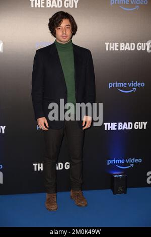 Guglielmo Poggi attends the blu carpet of the Prime Video movie "The ...