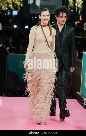 Camille Razat and Etienne Baret attend the "Emily In Paris" by Netflix ...