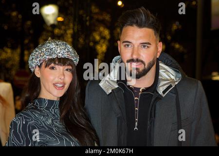 Nabilla Vergara and Thomas Vergara attend the "Emily In Paris" by ...