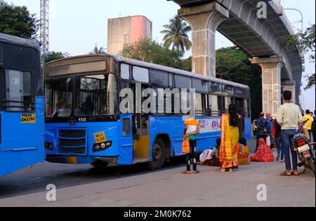 December 06 2022: Pune, India - Buses of the Pune Municipal Transport ...