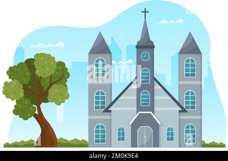 Lutheran Church with Cathedral Temple Building and Christian Religion ...