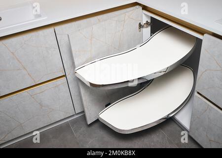 Kitchen access mechanism Magic corner for Blind Corner Cabinets ...