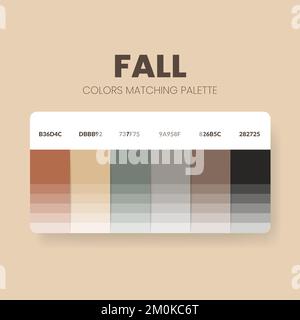 Color palette in a Fall colour themed collections. Color scheme or ...