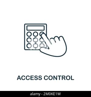 Access Control icon. Monochrome simple Cyber Security icon for ...