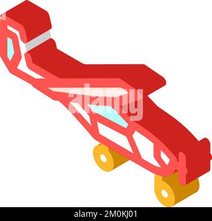 light sport airplane aircraft isometric icon vector. light sport ...