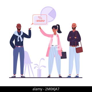 businessman standing workplace office work vector illustration Stock ...