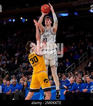 Iowa guard Connor McCaffery shoots a free throw during the second half ...