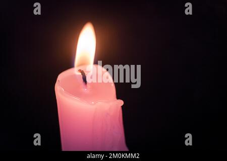lit candle, Inca municipal cemetery, established in 1820, Majorca ...