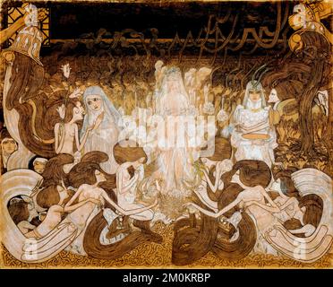 The three brides 1893 Jan Toorop ( Johannes Theodorus ) 1858 – 1928 ...