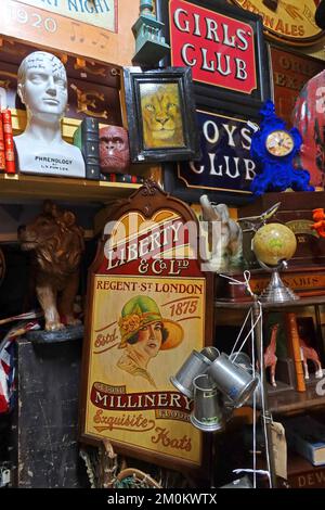 Inside Alices famous junk shop & antiques, 86 Portobello Rd, Notting ...