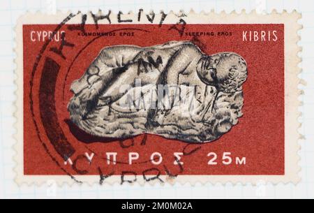 Photo of a postage stamp from Cyprus Birth Anniversary Mahatma Gandhi ...