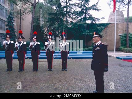 Italian Carabinieri General Luigi Federici at the new Officers Oath ...