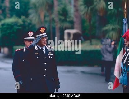 Italian Carabinieri General Luigi Federici at the new Officers Oath ...