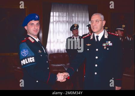 Italian Carabinieri General Luigi Federici at the new Officers Oath ...