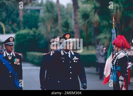 Italian Carabinieri General Luigi Federici at the new Officers Oath ...