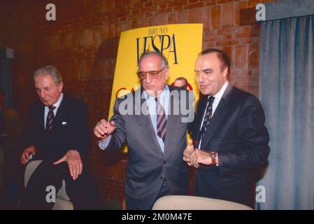 Italian prosecutor Giulio Catelani, politician Alfredo Biondi and ...