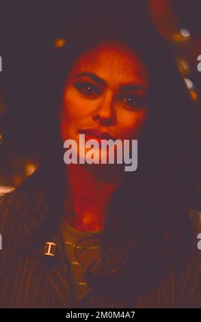 Italian actress Maria Grazia Cucinotta is pictured on the red carpet ...