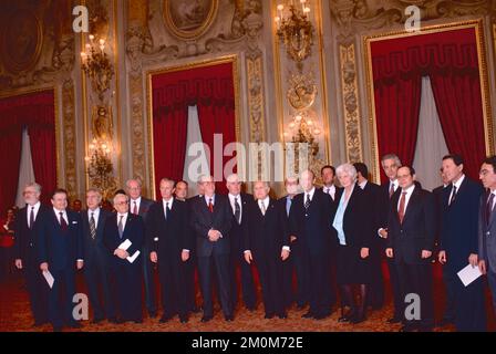 Government Dini oath on January 17, 1995, Rome, Italy Stock Photo - Alamy